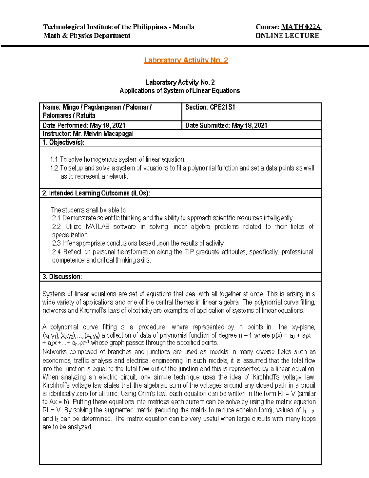 E2e1d15a86885 dd8d850 - Math & Physics Department ONLINE LECTURE ...