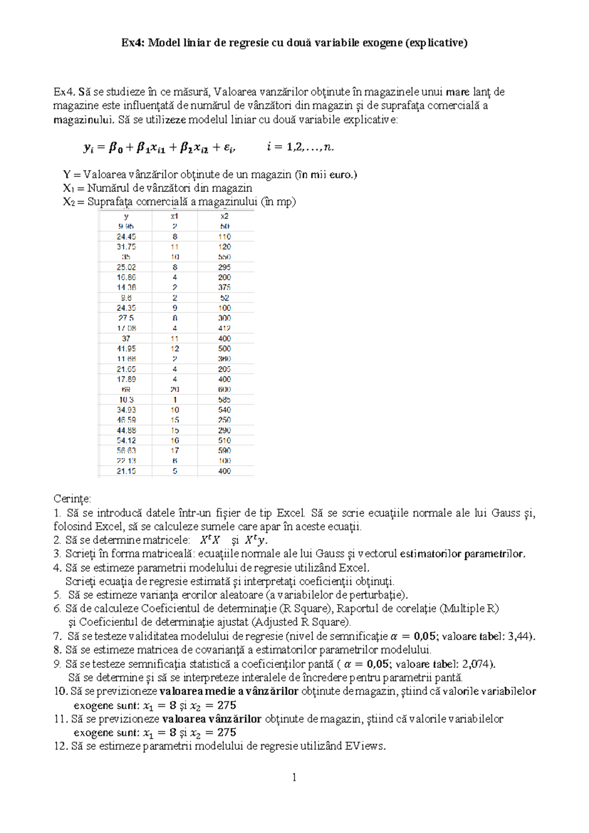 Seminar 6-7 Model Bifactorial Ex4-29 - Ex4. Să se studieze în ce măsură ...