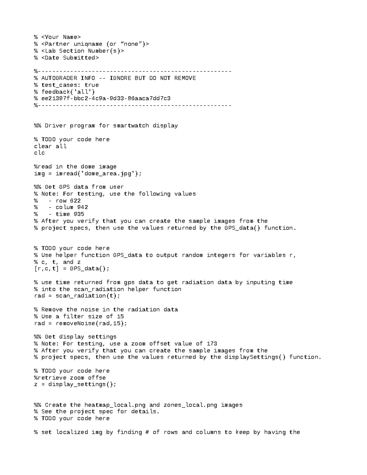 Project 1-part 4-Watch Display - % % % - Studocu