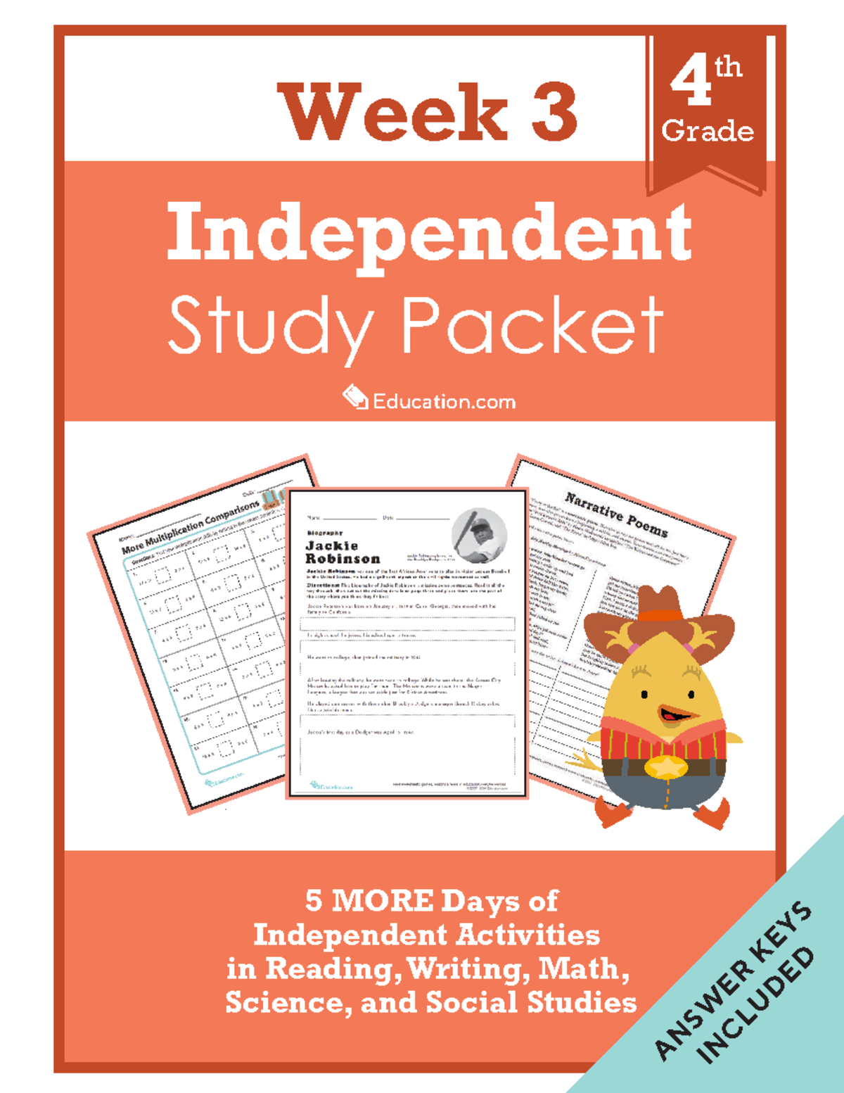 Independent Study Packet - 4 Grade th Week 3 Education Independent ...