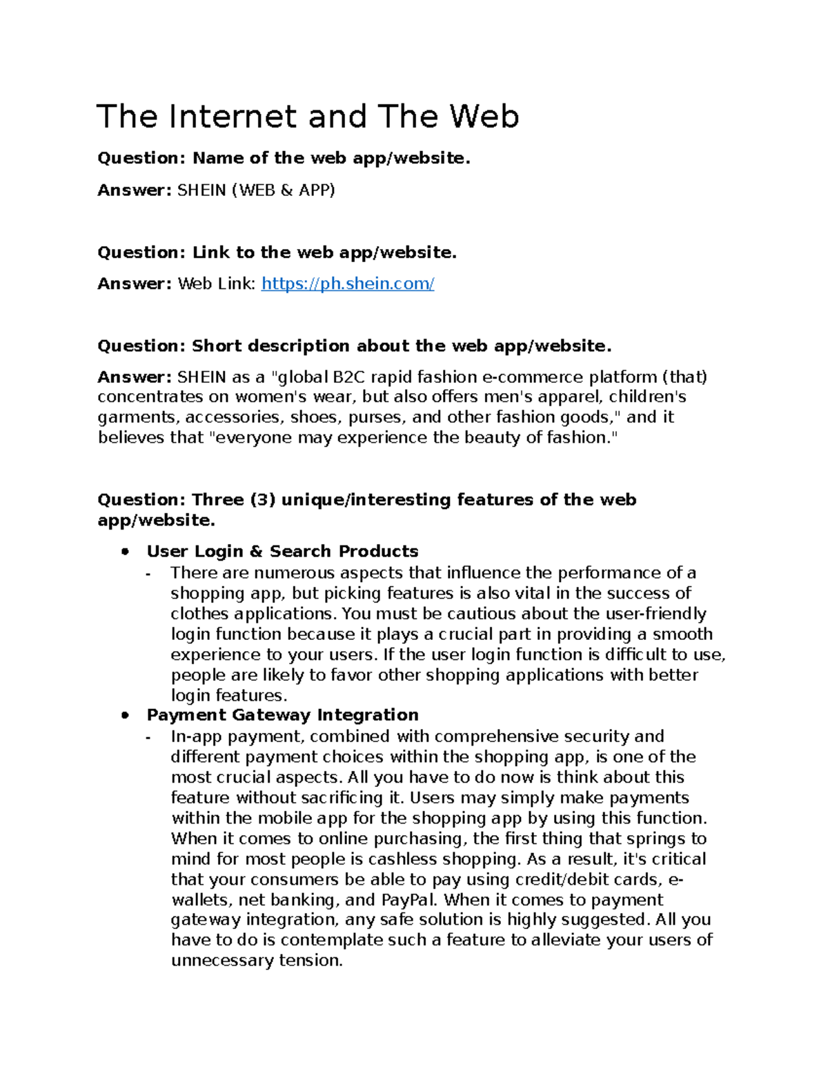 Introduction of Computing prefinlas acitivty - The Internet and The Web ...