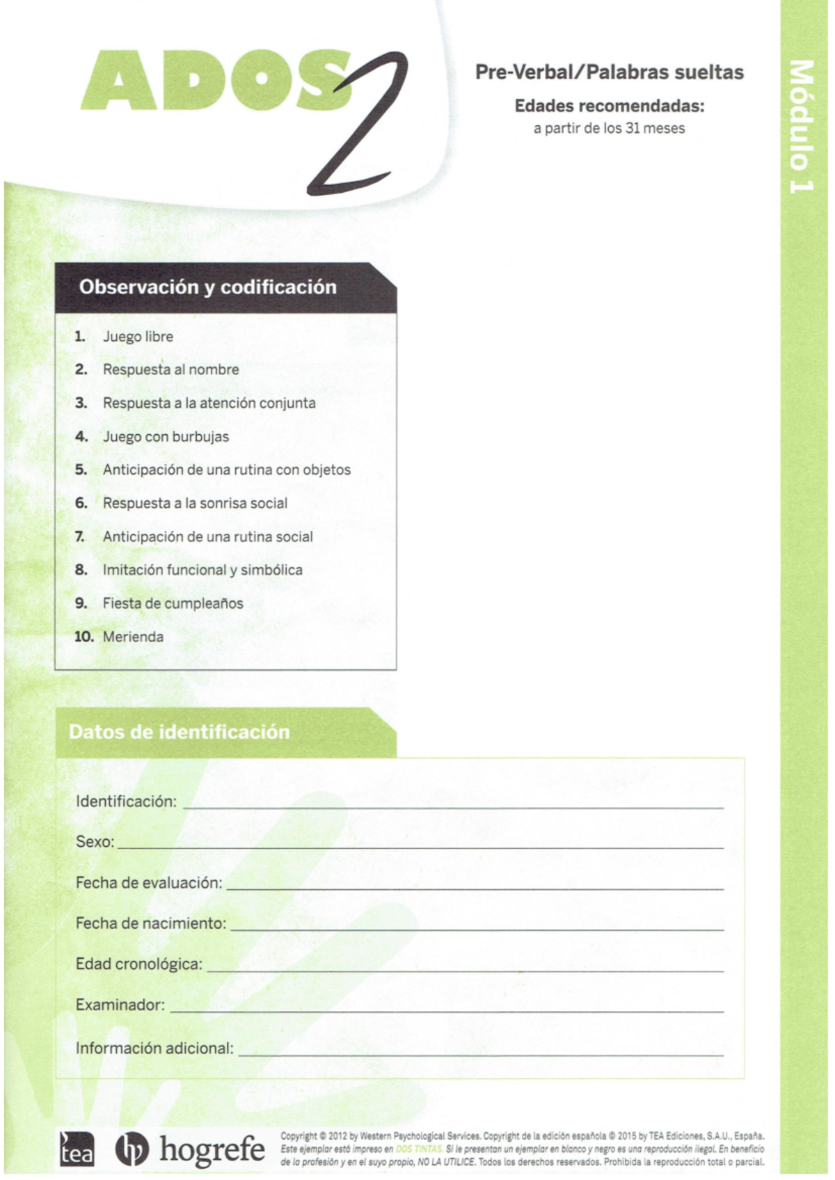 Módulo 1 ADOS 2 - Salud pública - Studocu