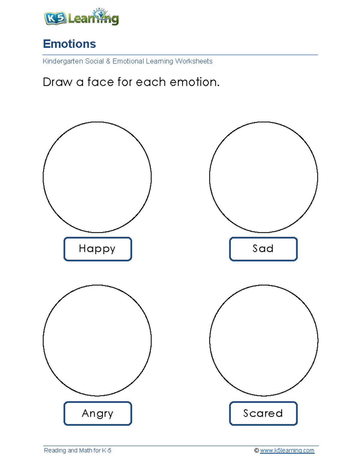 Emotions-c - match the emotions - english - Reading and Math for K- 5 ...