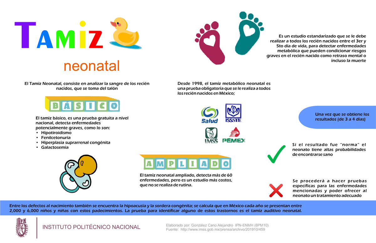 Tamiz neonatal México - Tamiz neonatal El Tamiz Neonatal, consiste en ...