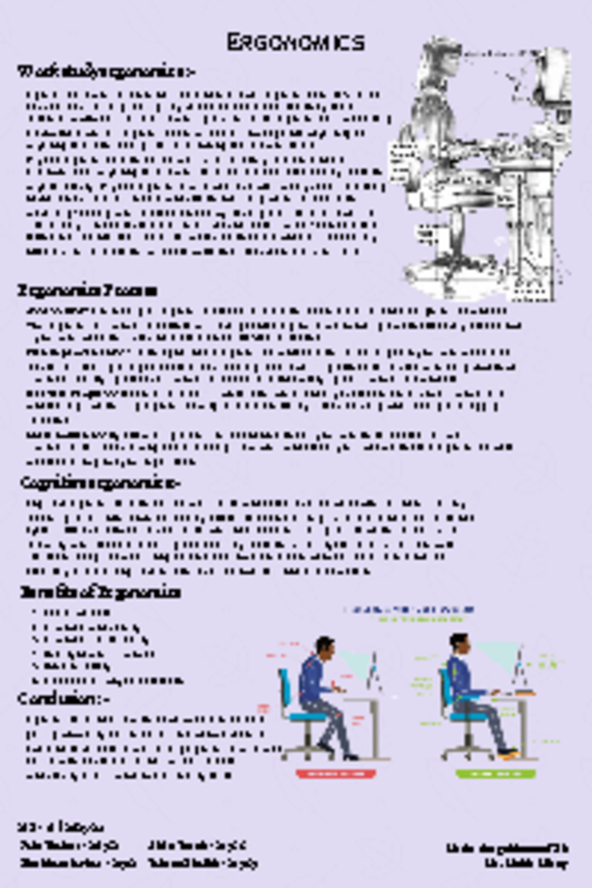 Ergonomics - Banner made for microproject of IEQ - Ergonomics Work ...