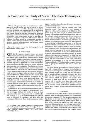Biologically Inspired Computer Virus Detection System - A. Ijspeert et al. (Eds.): BioADIT 2004 ...