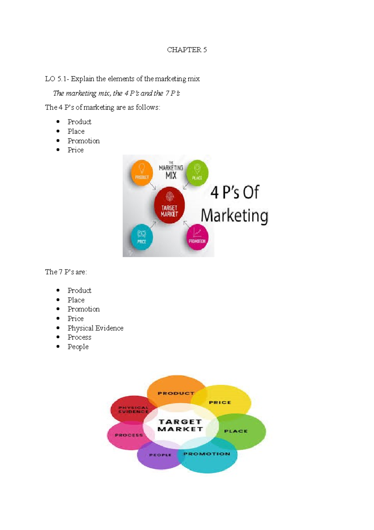 Chapter 5 - My notes - CHAPTER 5 LO 5- Explain the elements of the ...