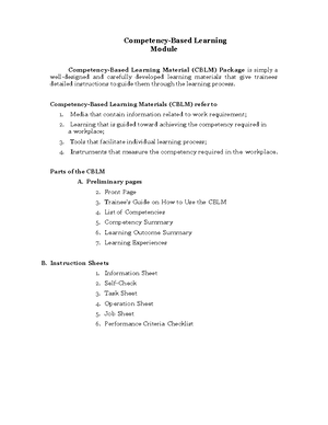 Competency based - COMPETENCY- BASED CURRICULUM COURSE DESIGN COURSE ...