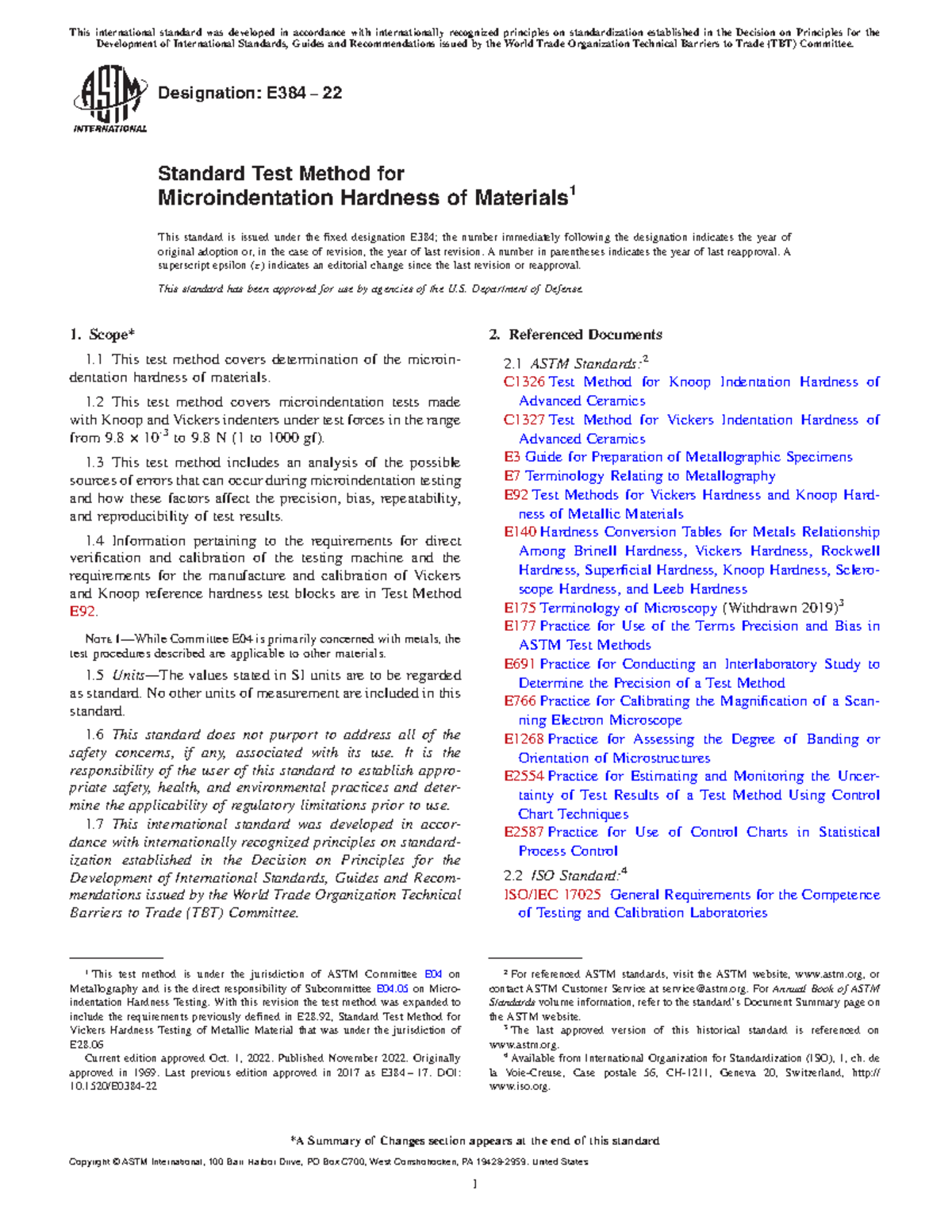 18.ASTM E384-22 - ASTM E384-22 - Designation: E384 − 22 Standard Test ...