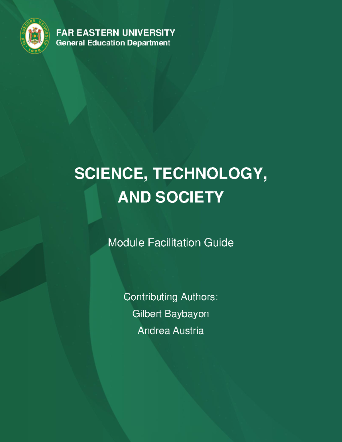 STS Module Facilitation Guide - General Education Department - Studocu