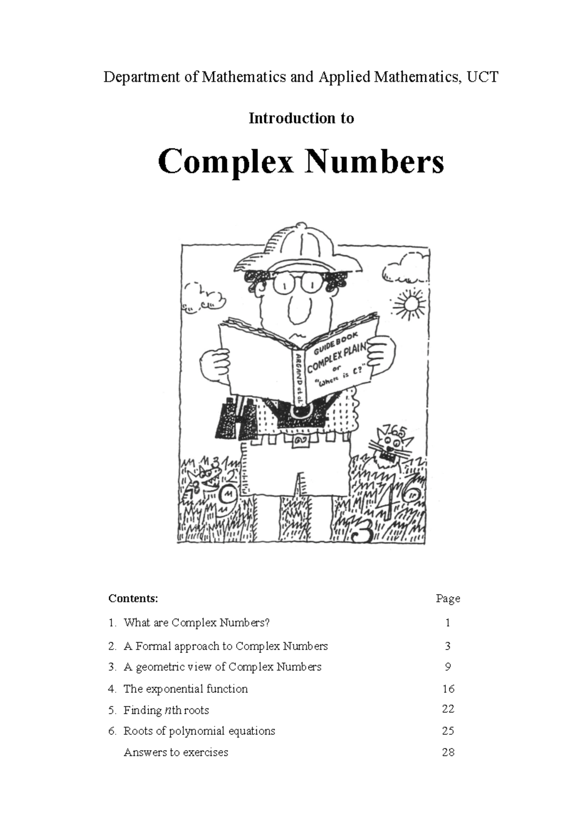 Complex+numbers+notes - Department of Mathematics and Applied ...
