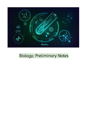 YEAR 11 BIO Notes FULL - biology full syllabus prelim - YEAR 11 BIOLOGY ...