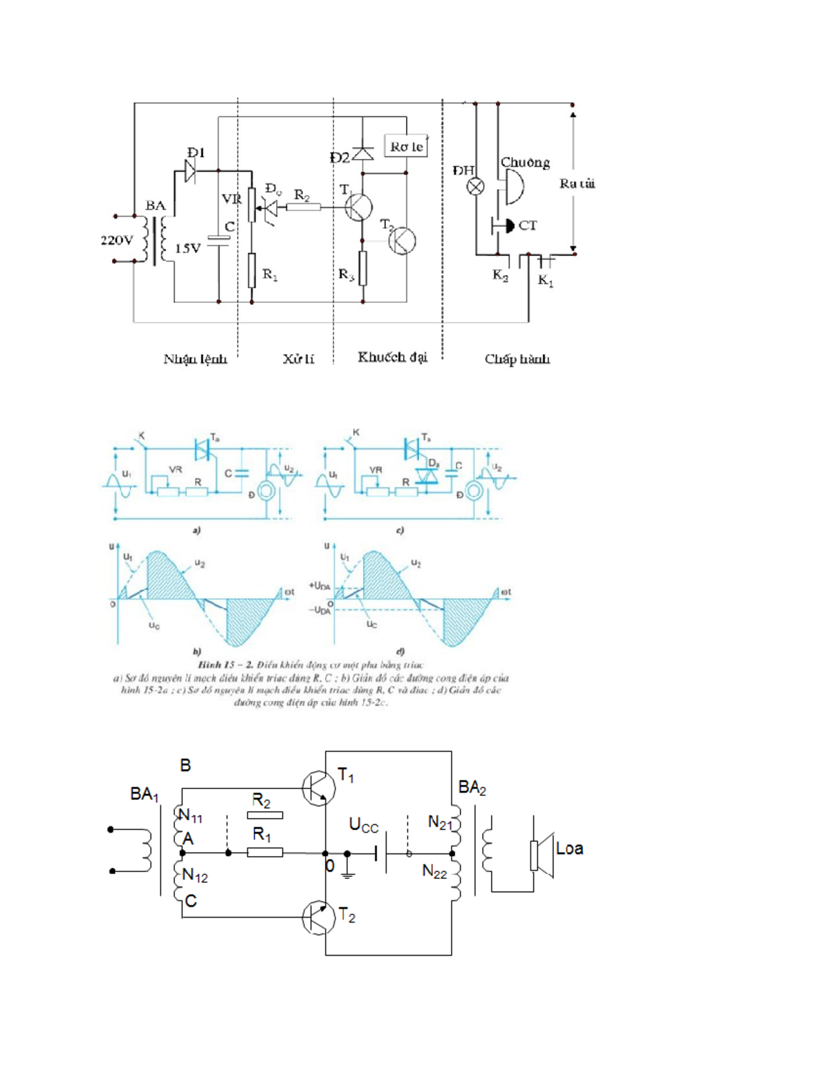 Hình cn - hcn - D1 Ro le D2 DH Chuong Do R2 T Ra täi VR BA C T2 CT 220V ...