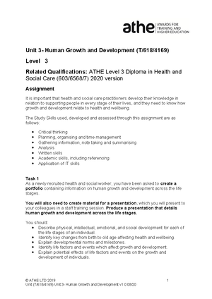 HSC L3 Unit1v1 ( Sohss 1st Assignment) - Unit 1 - Structure and ...