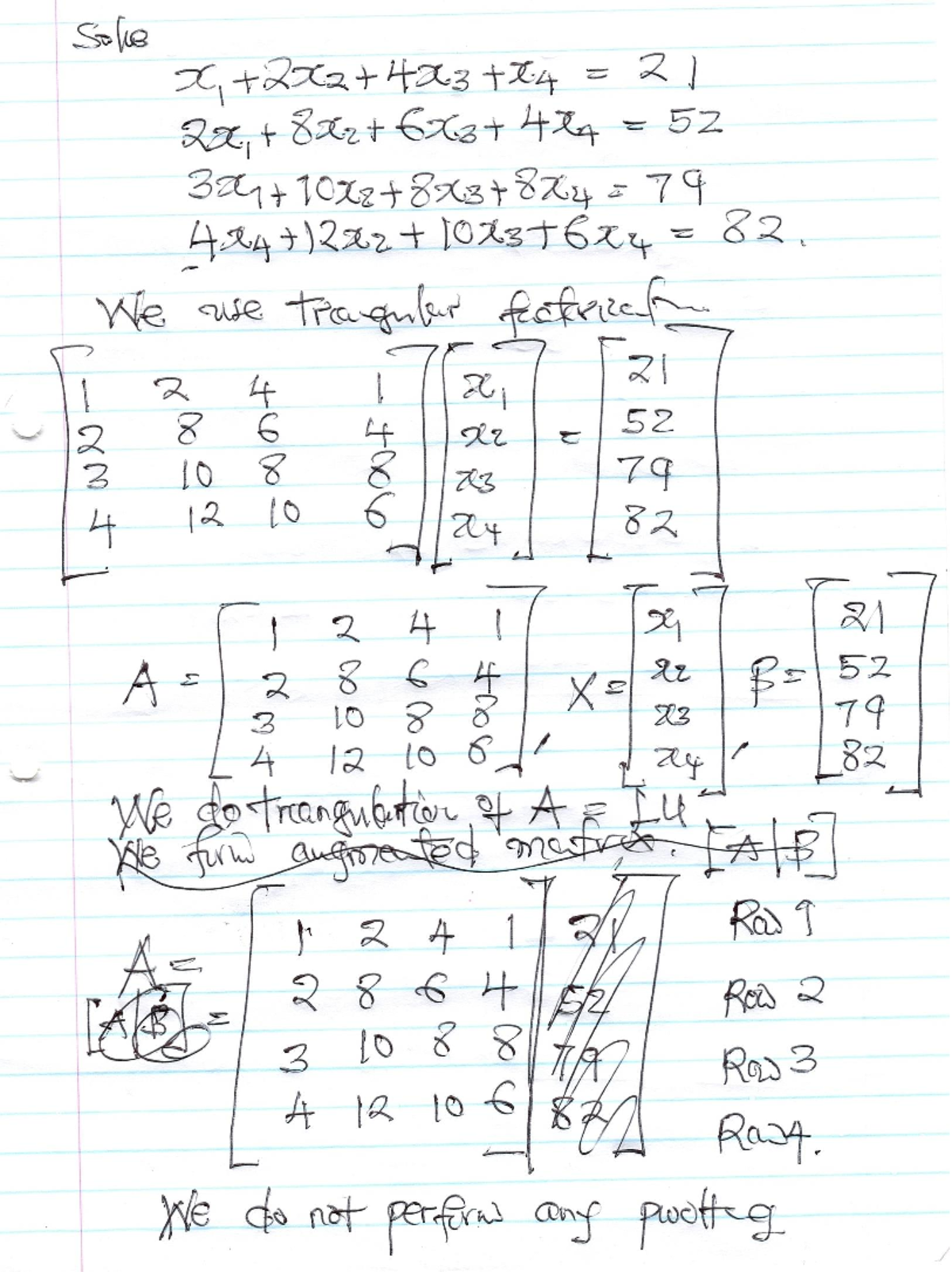 PHY 3032 Chapter - LU Decomposition Example - Introductory Physics ...