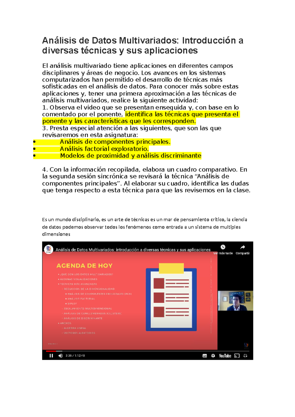 Análisis de Datos Multivariados - Análisis de Datos Multivariados ...