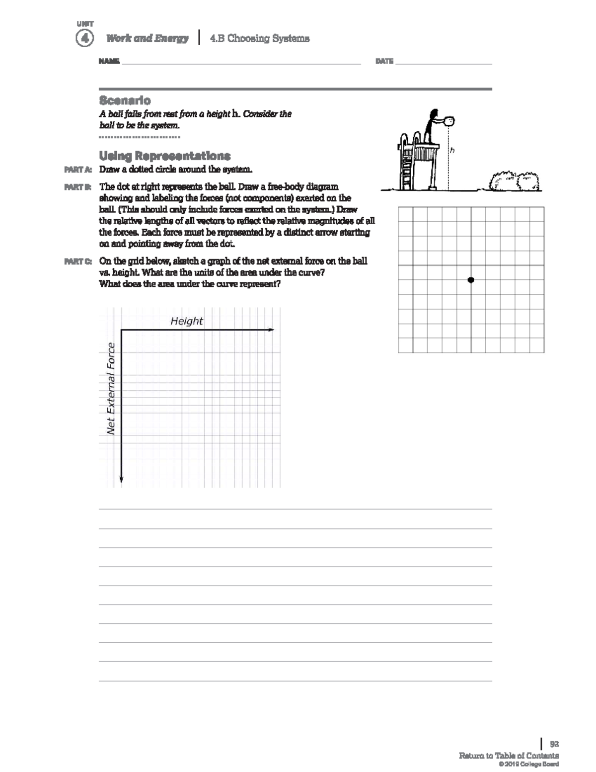 11-19hw - hw for skl - UNIT 4 Work and Energy 4 Choosing Systems DATE ...