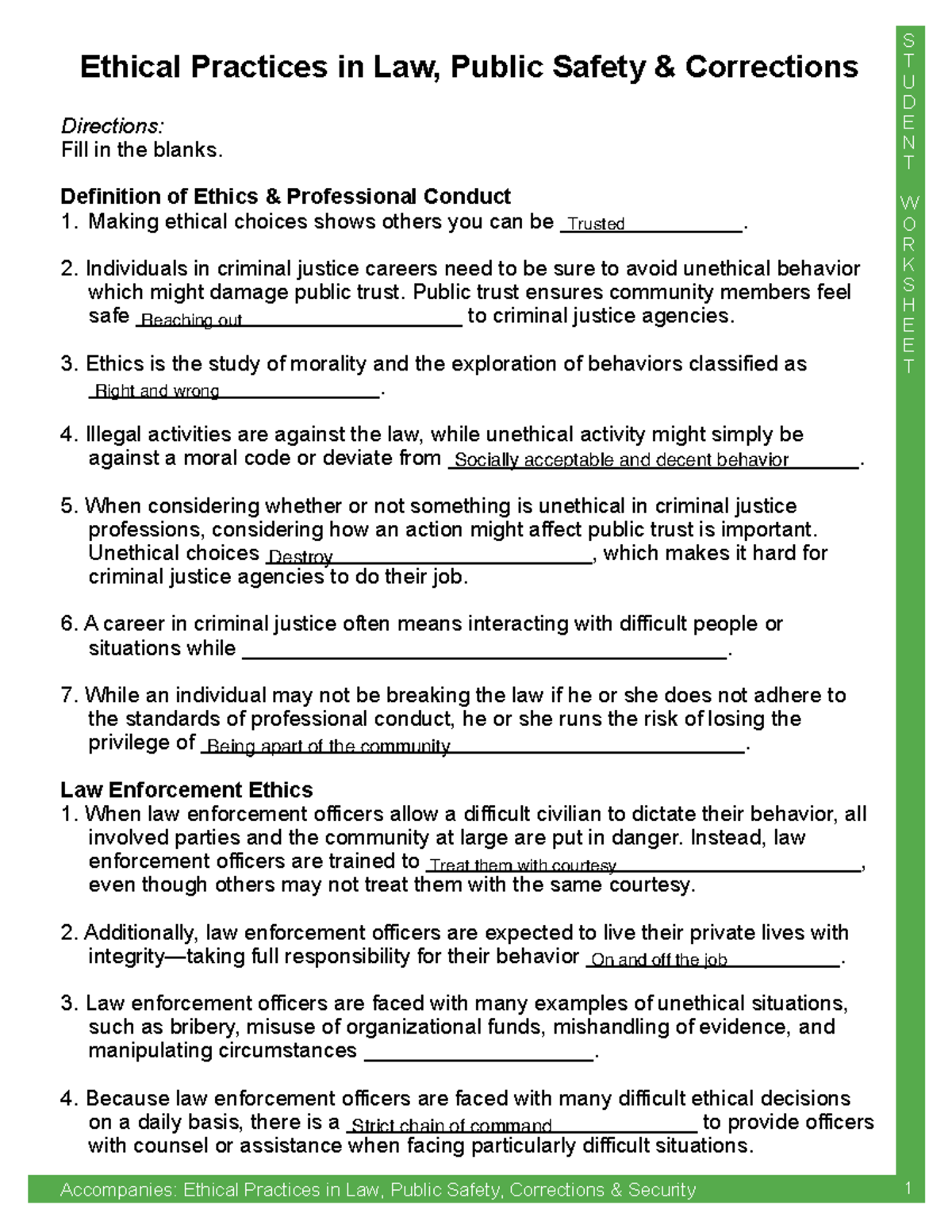 Ethical+Practices+in+Law,+Public+Safety+and+Corrections+-+Worksheet - S ...