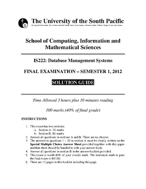 Database Systems 12e by Carlos Coronel - Chapter 2: Data Models - Week 2 Exercise CHAPTER 2 ...