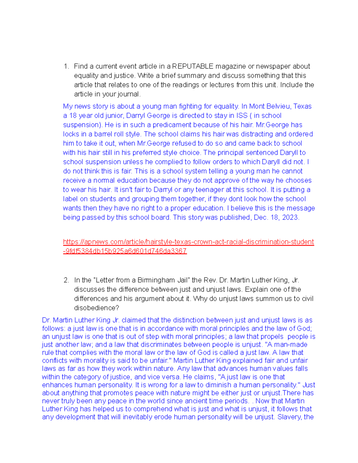 Exam 6 - Find a current event article in a REPUTABLE magazine or ...