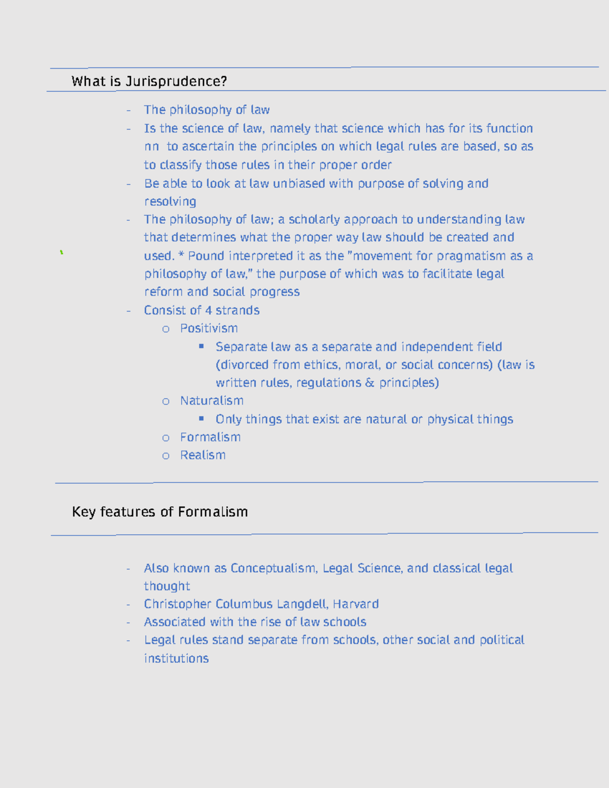 Soc study guide - What is Jurisprudence? - The philosophy of law - Is ...