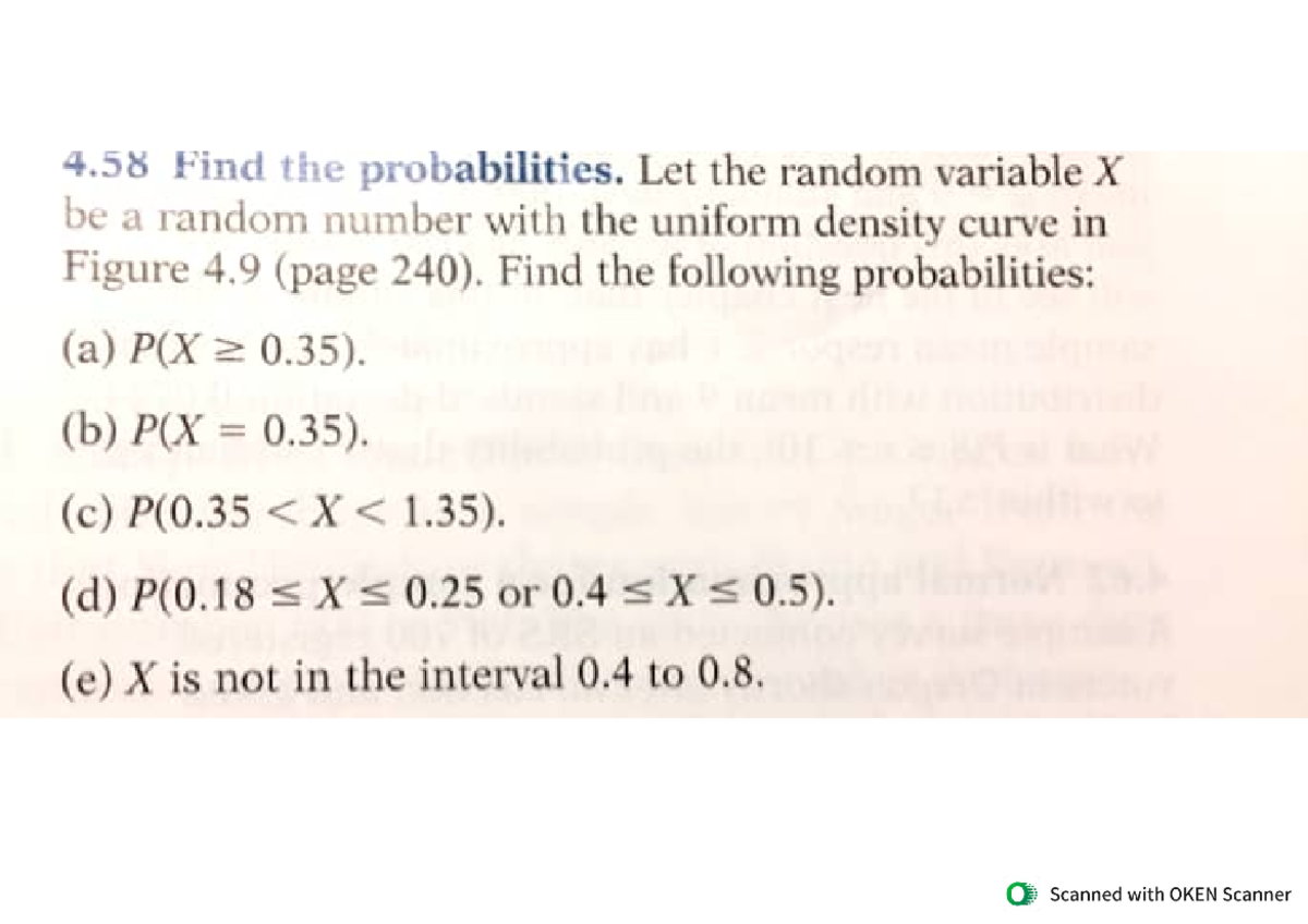 Probability 2 - Problem based on uniform density curve - Studocu
