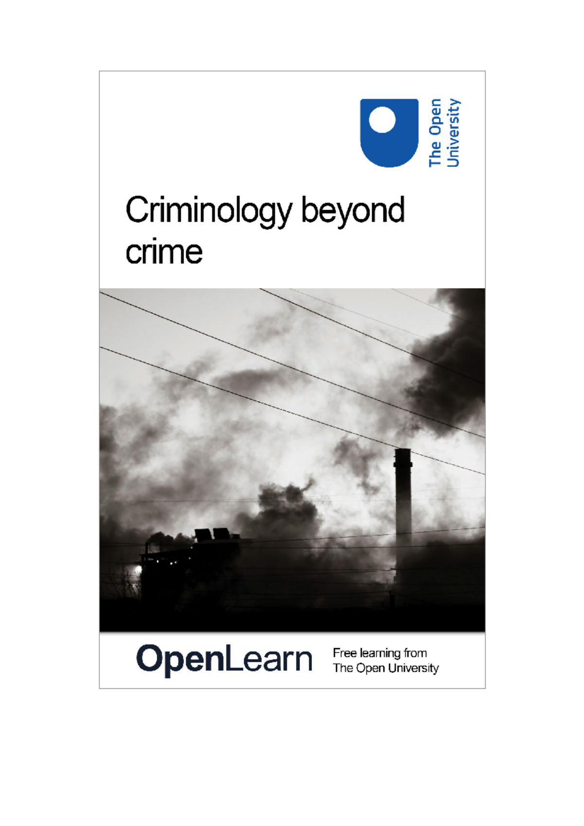 Criminology beyond crime - D867_ Criminology beyond crime Page 2 of 38 ...