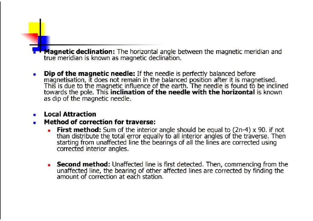 Description of Magnetic declination and dip of yhe magnetic needle ...