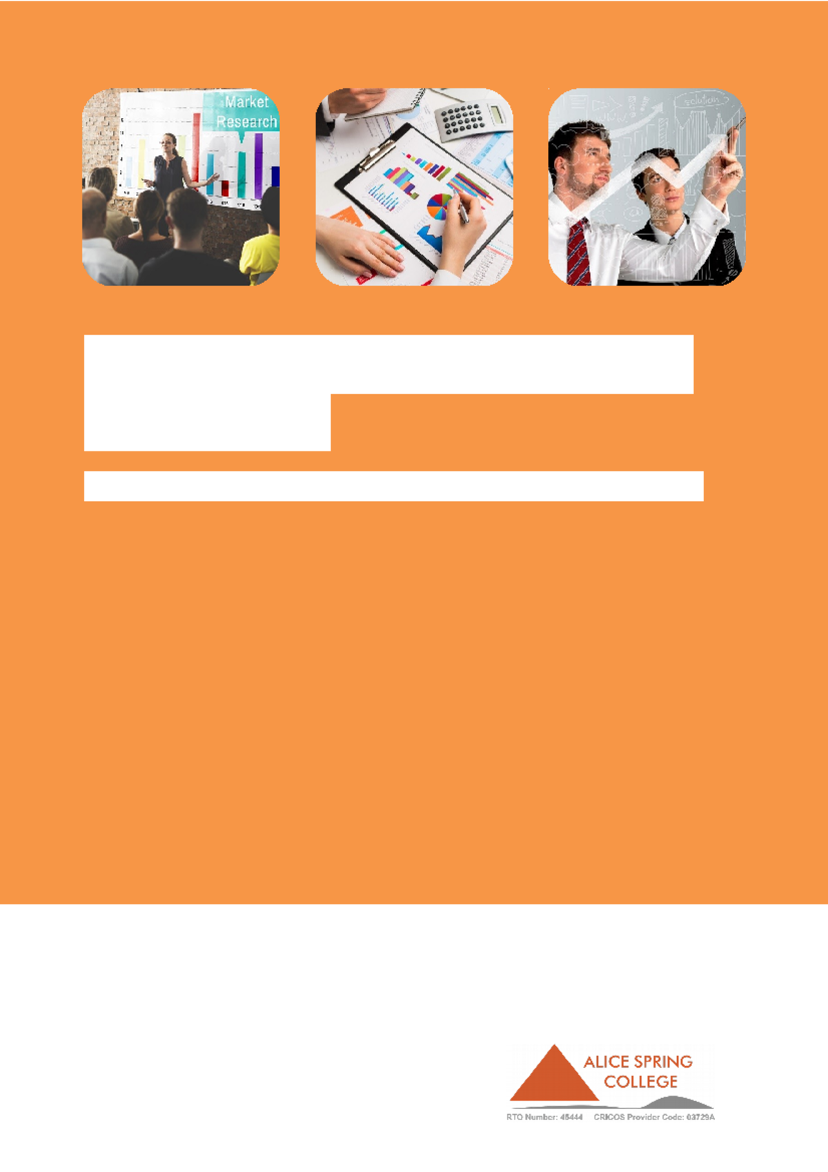 Bsbmkg 502 Student Assessment-Restricted - STUDENT ASSESSMENT BOOKLET ...