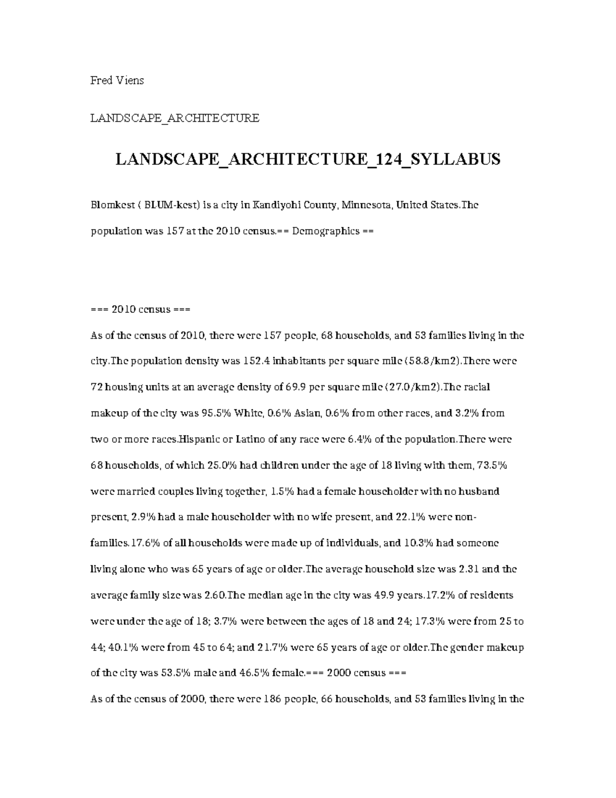 Landscape Architecture 124 Syllabus - Fred Viens LANDSCAPE_ARCHITECTURE ...