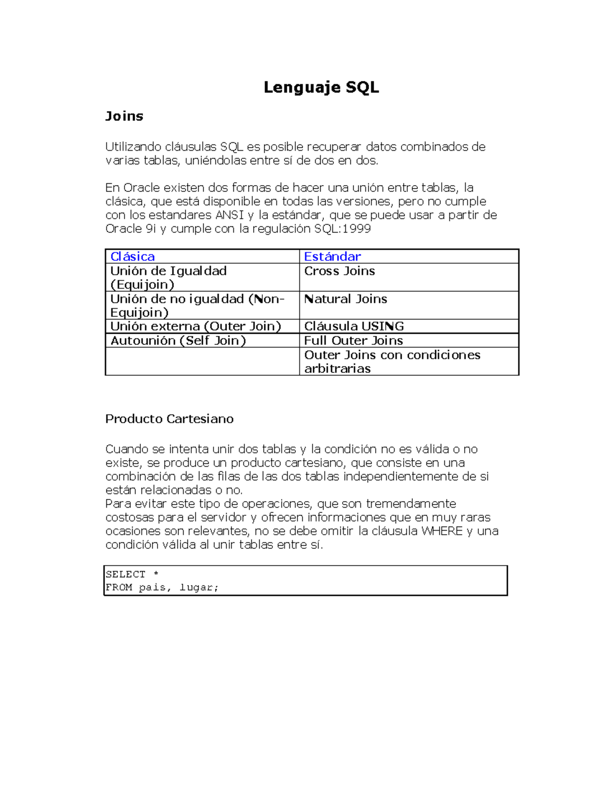 Tema 04 - Lenguaje SQL 3- Joins - - Studocu