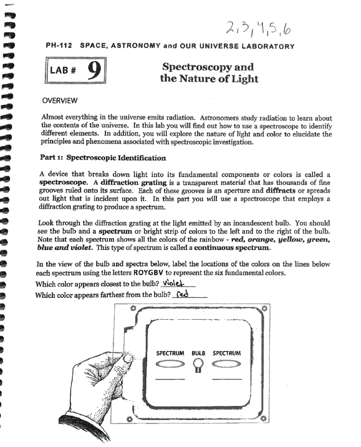 Lab 9 - PH111 LAB - PH 111 - Studocu