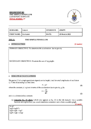 Density and Atomic spacing EX01 - ONLINE EXP. 01: DENSITY AND ATOMIC ...