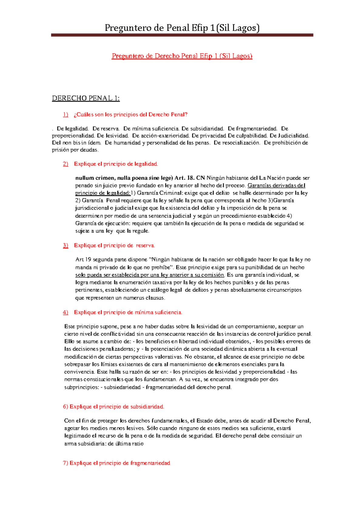 Preguntero Penal Efip 1 - Warning: TT: undefined function: 32 Preguntero de Derecho Penal Efip 1 ...