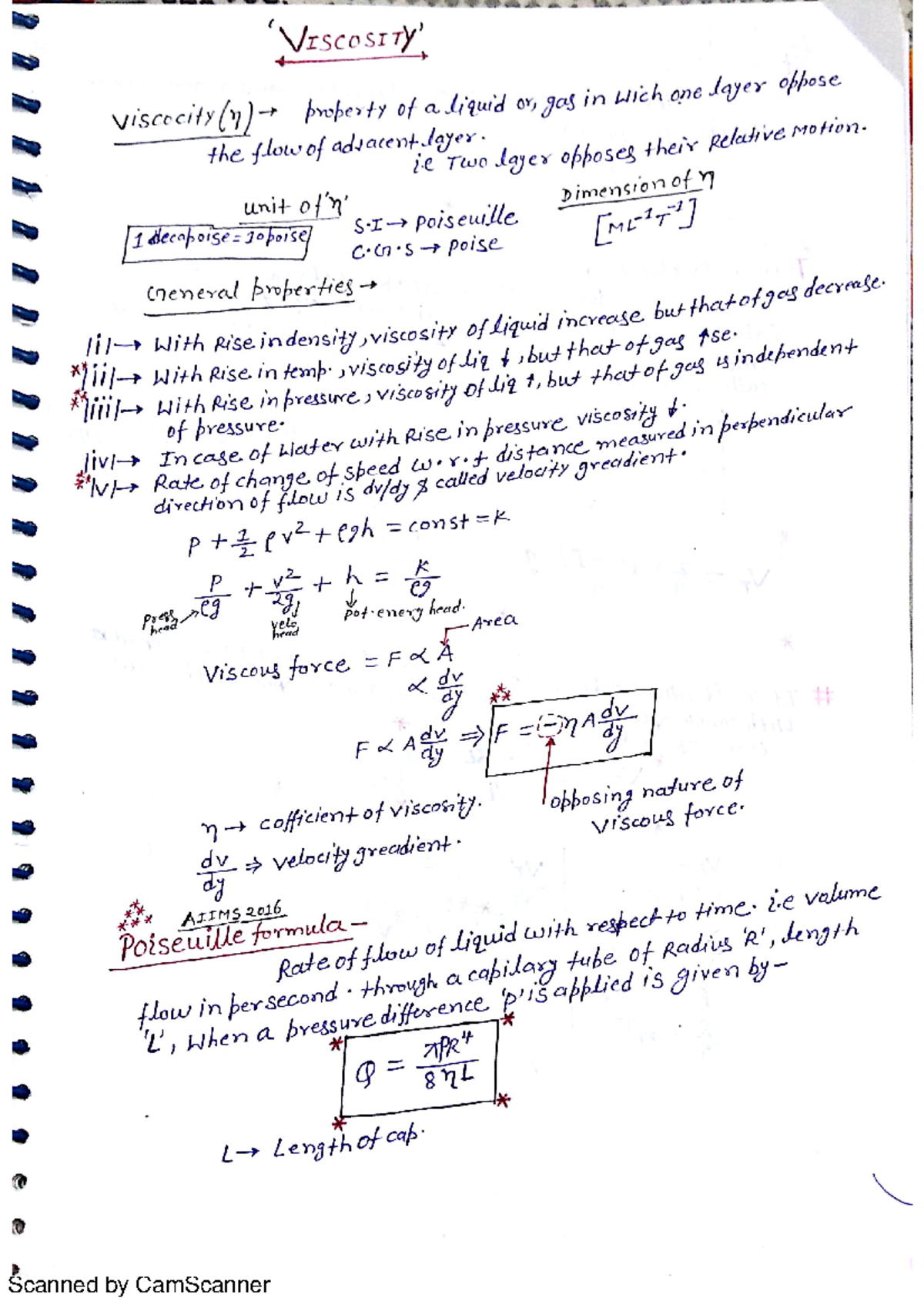 16 Viscosity - Medical Physics - Scanned by CamScanner Scanned by ...