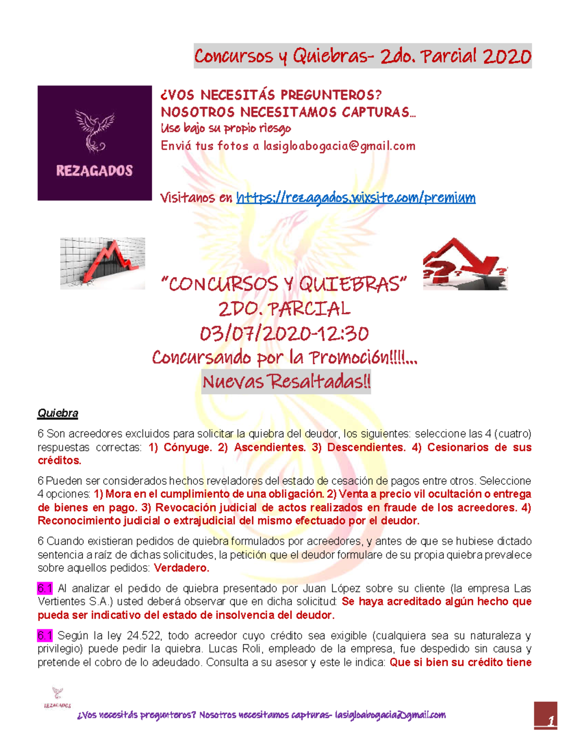 Parcial 3 Julio 2020, preguntas y respuestas - Warning: TT: undefined function: 32 ¿Vos ...