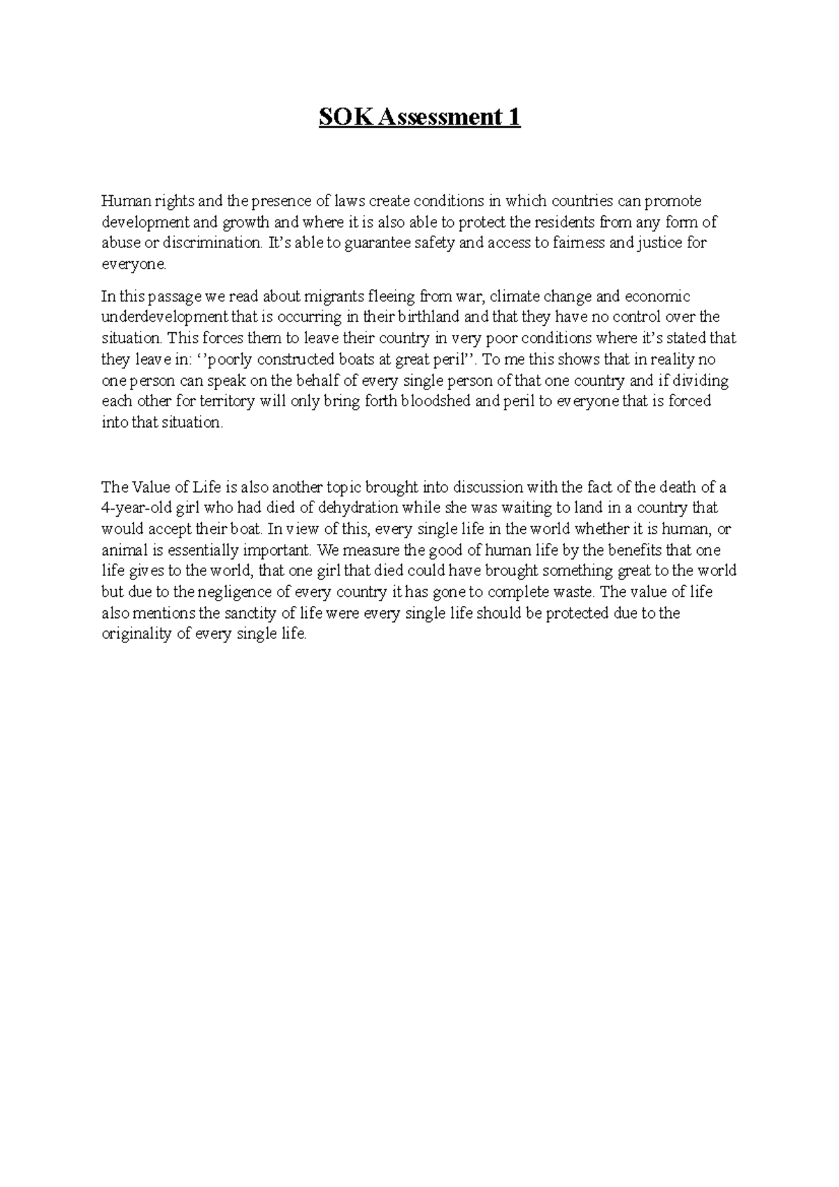 SOK Assessment 1 - It’s able to guarantee safety and access to fairness ...