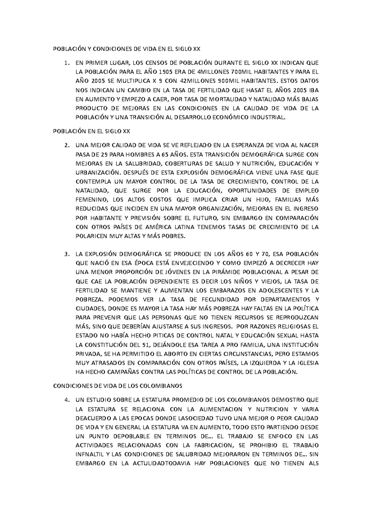 EXPO - ddfv fhdbvhfdbvh fdicnc dhb - POBLACIÓN Y CONDICIONES DE VIDA EN ...