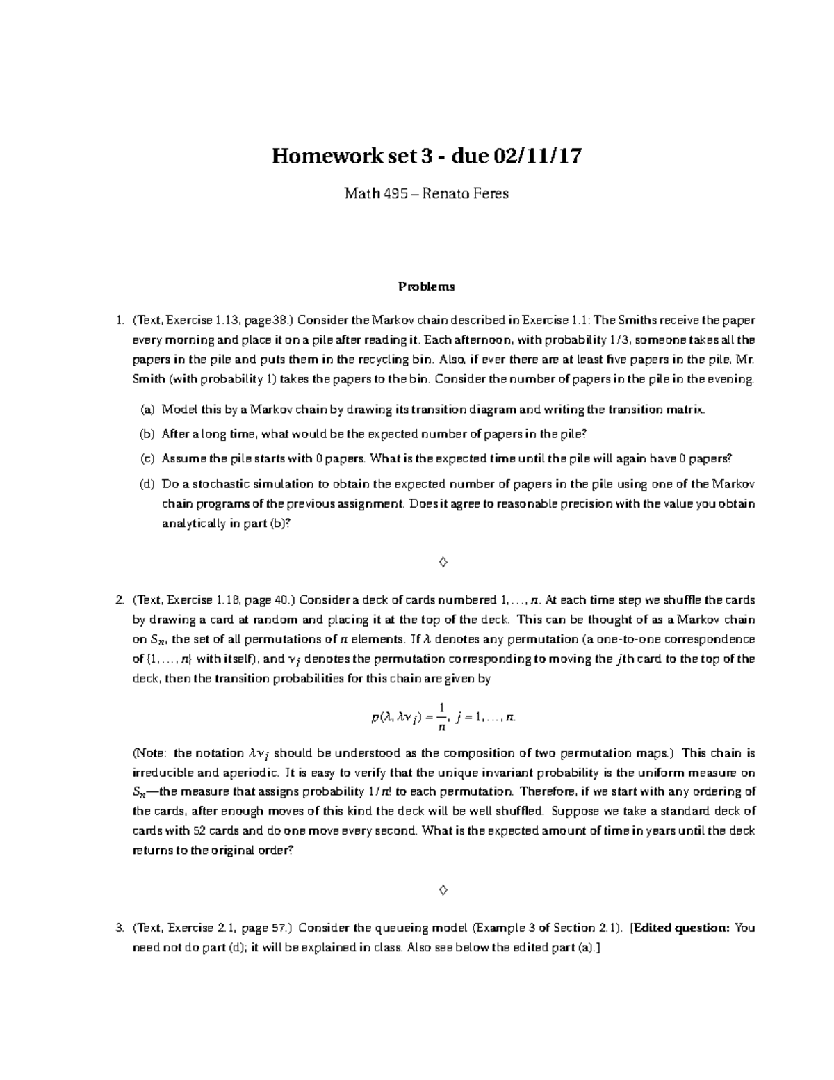 2016-2017 Homework 3 - For the Spring 2017 course taught by Renato ...