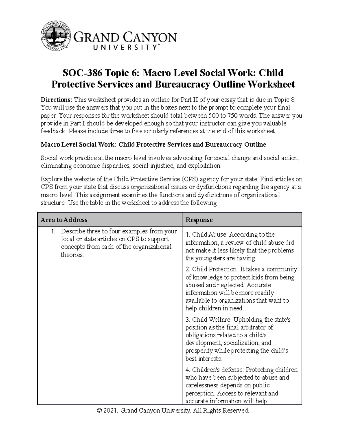 Macro Level Social Work Child Protective Services and Bureaucracy ...