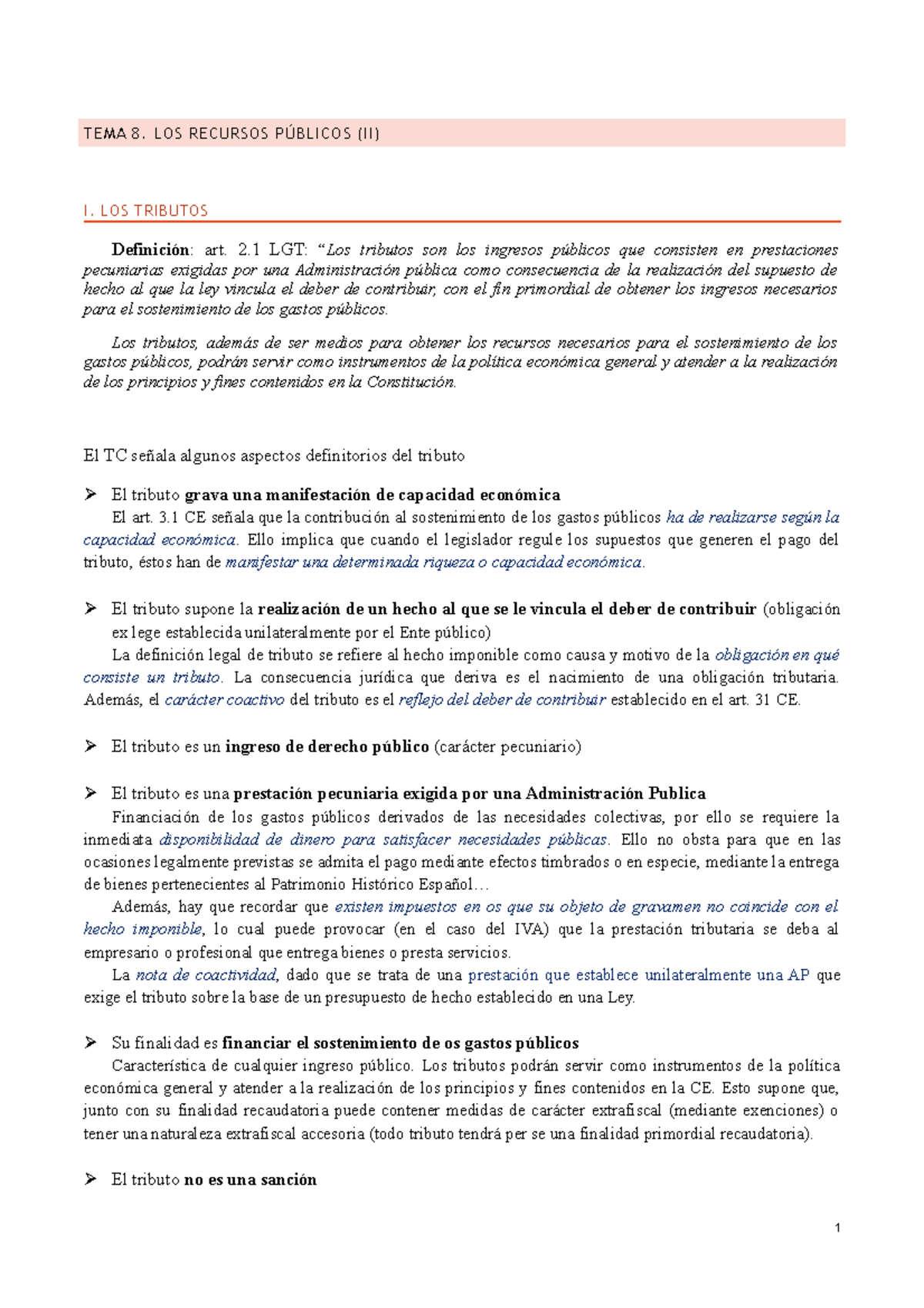 Tema 8. Los recursos públicos (II) - TEMA 8. LOS RECURSOS PÚBLICOS (II ...