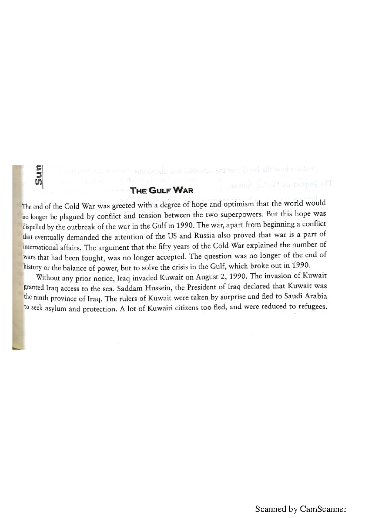 Gulf War - notes - International Law - Studocu