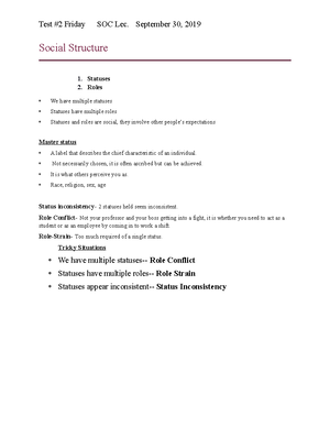 Soc ch 6 - Chapter 6 - Chapter 6 – Deviance and Crime o What Is ...