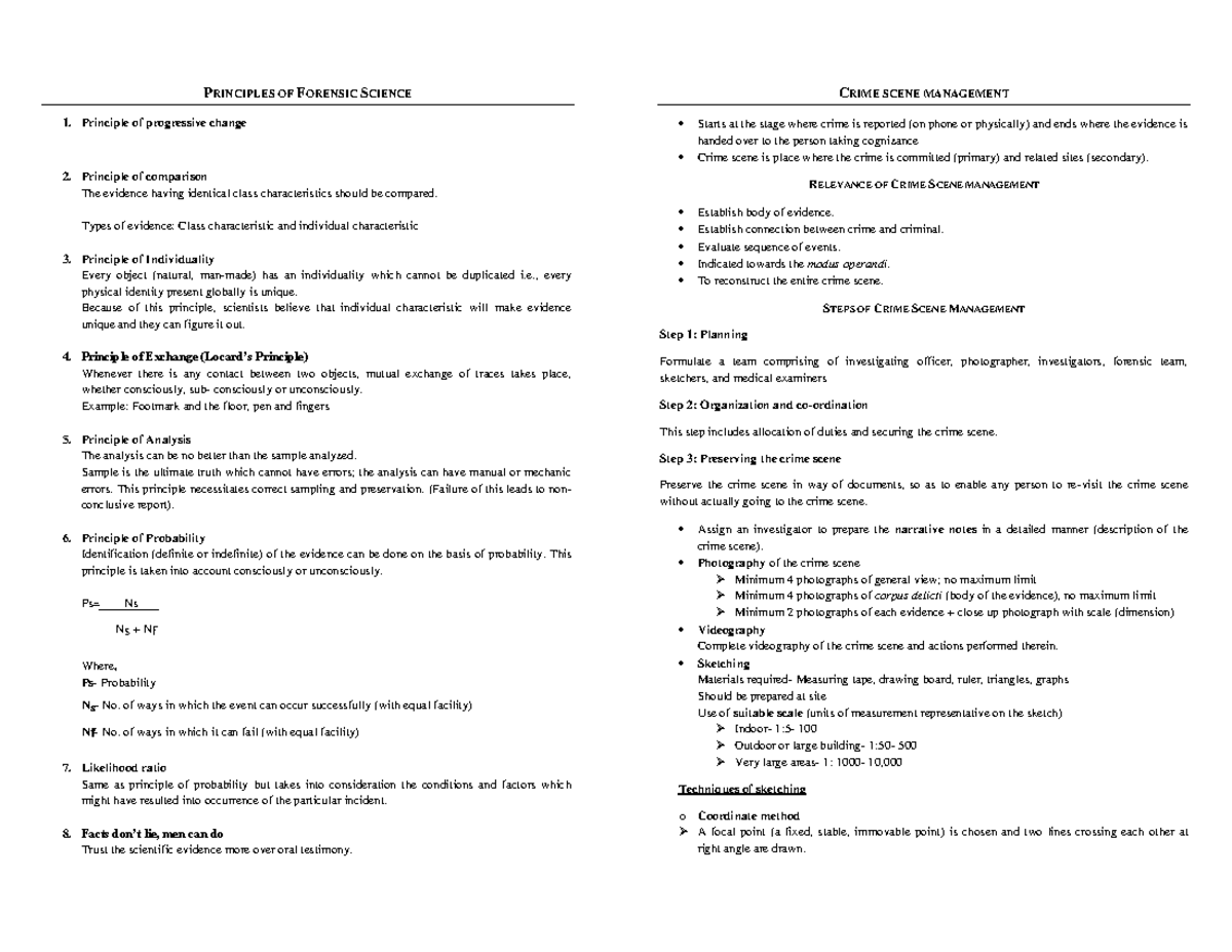 Forensic Science Sanjana Jain Print - PRINCIPLES OF FORENSIC SCIENCE ...