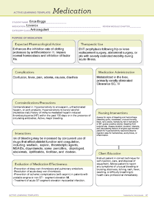 Potassium Chloride Medication Sheet - ACTIVE LEARNING TEMPLATES ...