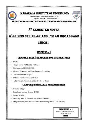 VTU Question Paper of 18EC81 Wireless and Cellular Communication Jan ...