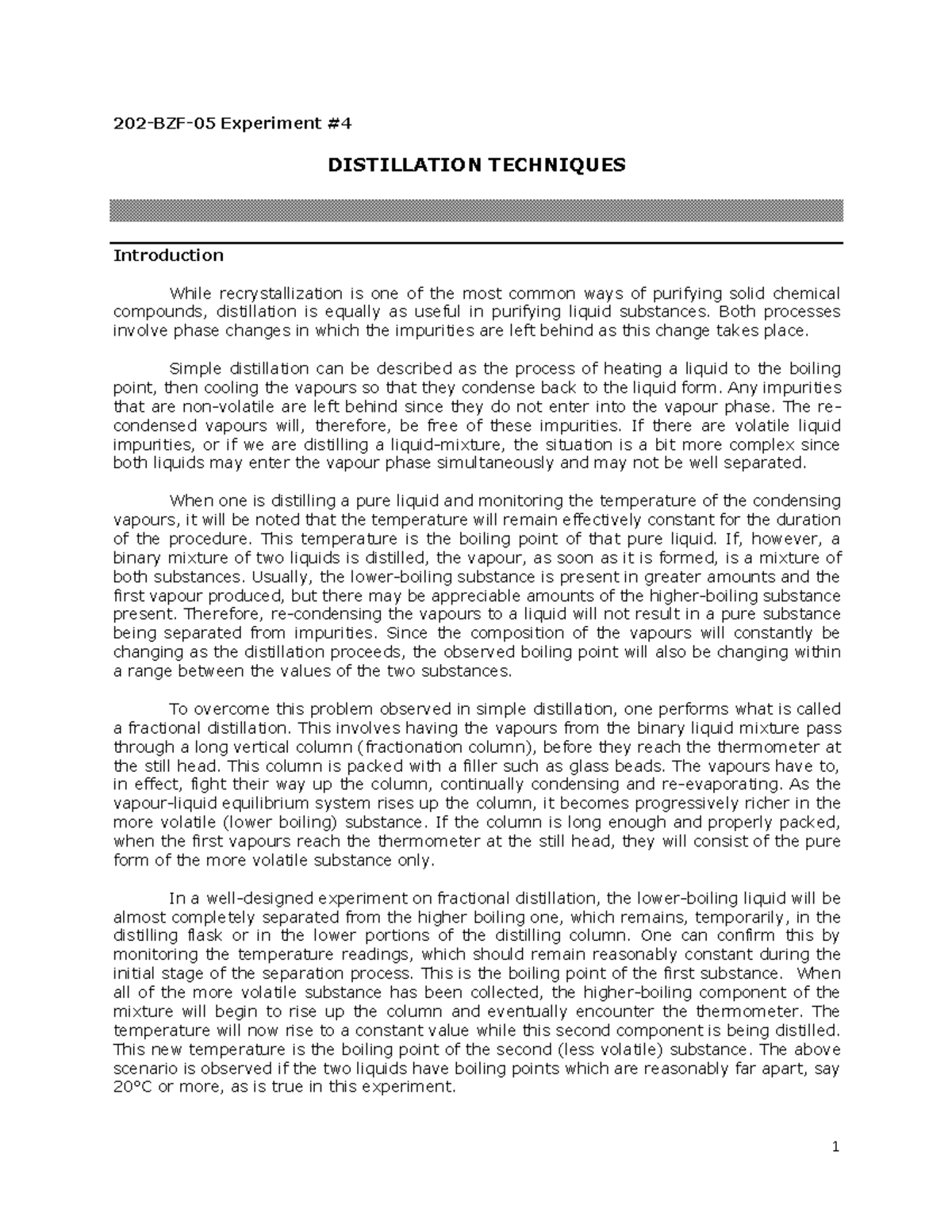 202-BZF-05 - Exp 4 - lab experiment 4 - 202 - BZF-05 Experiment ...