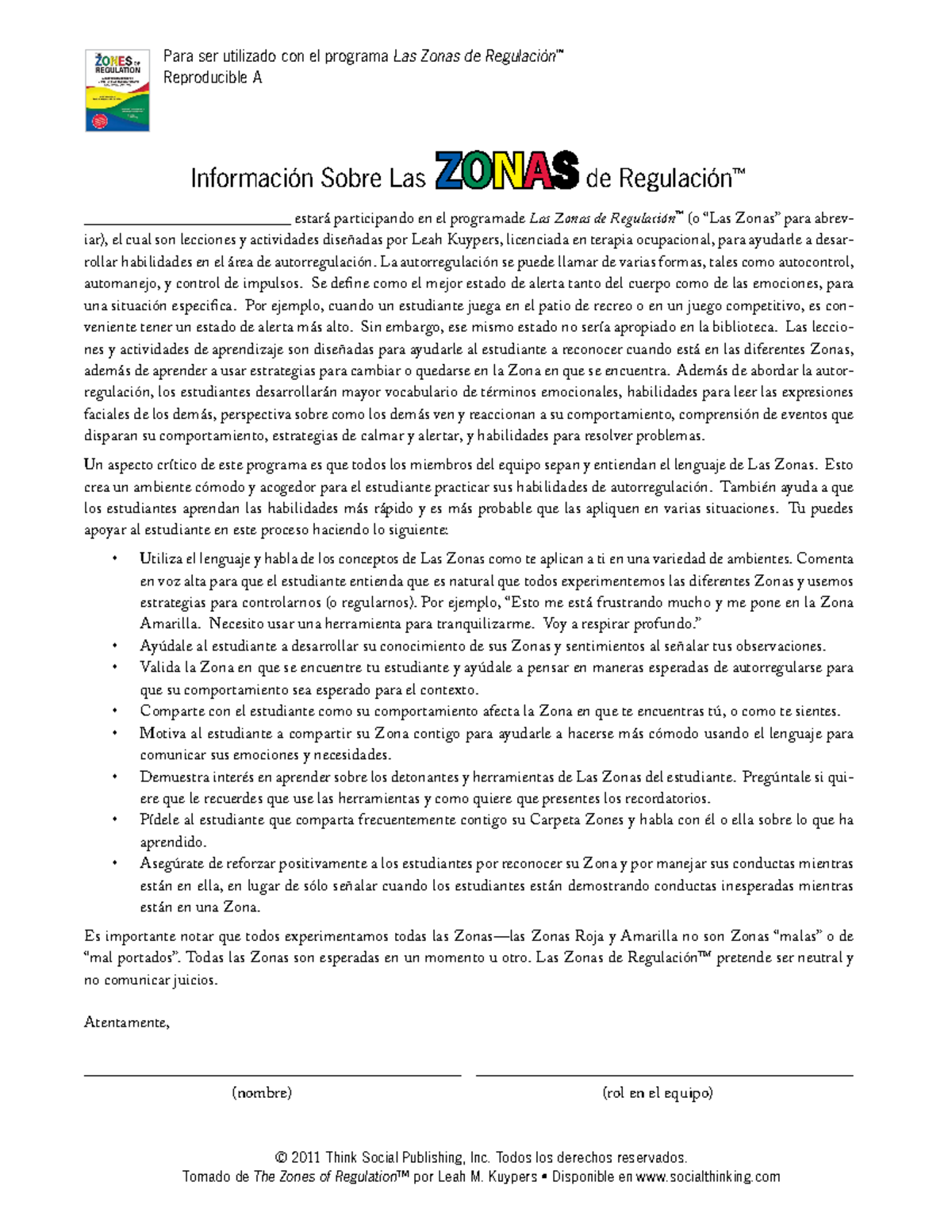 zonas de regulacion - © 2011 Think Social Publishing, Inc. Todos los ...