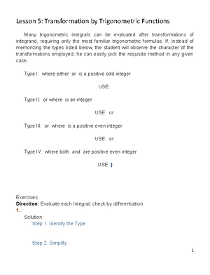 Lesson 3. Exponential Function - Lesson 3: Exponential Functions Formula Example: 1. Solution ...