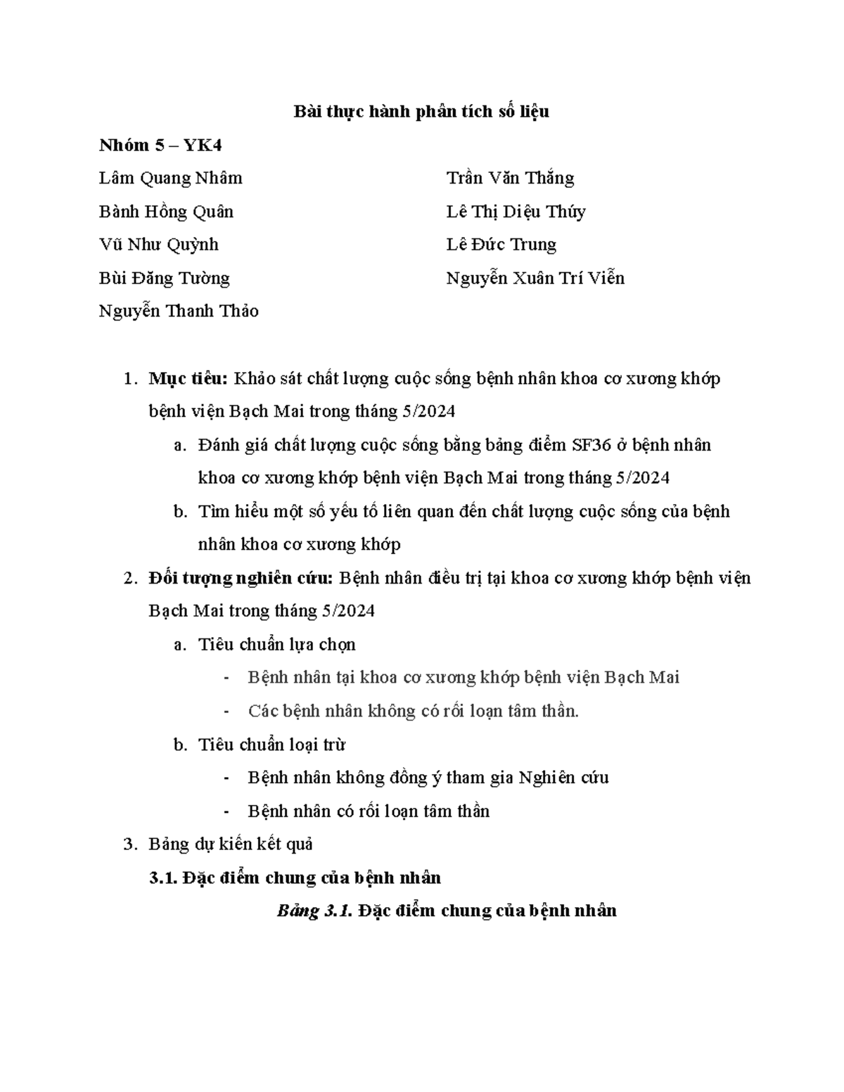 TH phân tích số liệu - Nhóm 5 YK4 - Bài thực hành phân tích số liệu Nhóm 5 – YK Lâm Quang Nhâm ...